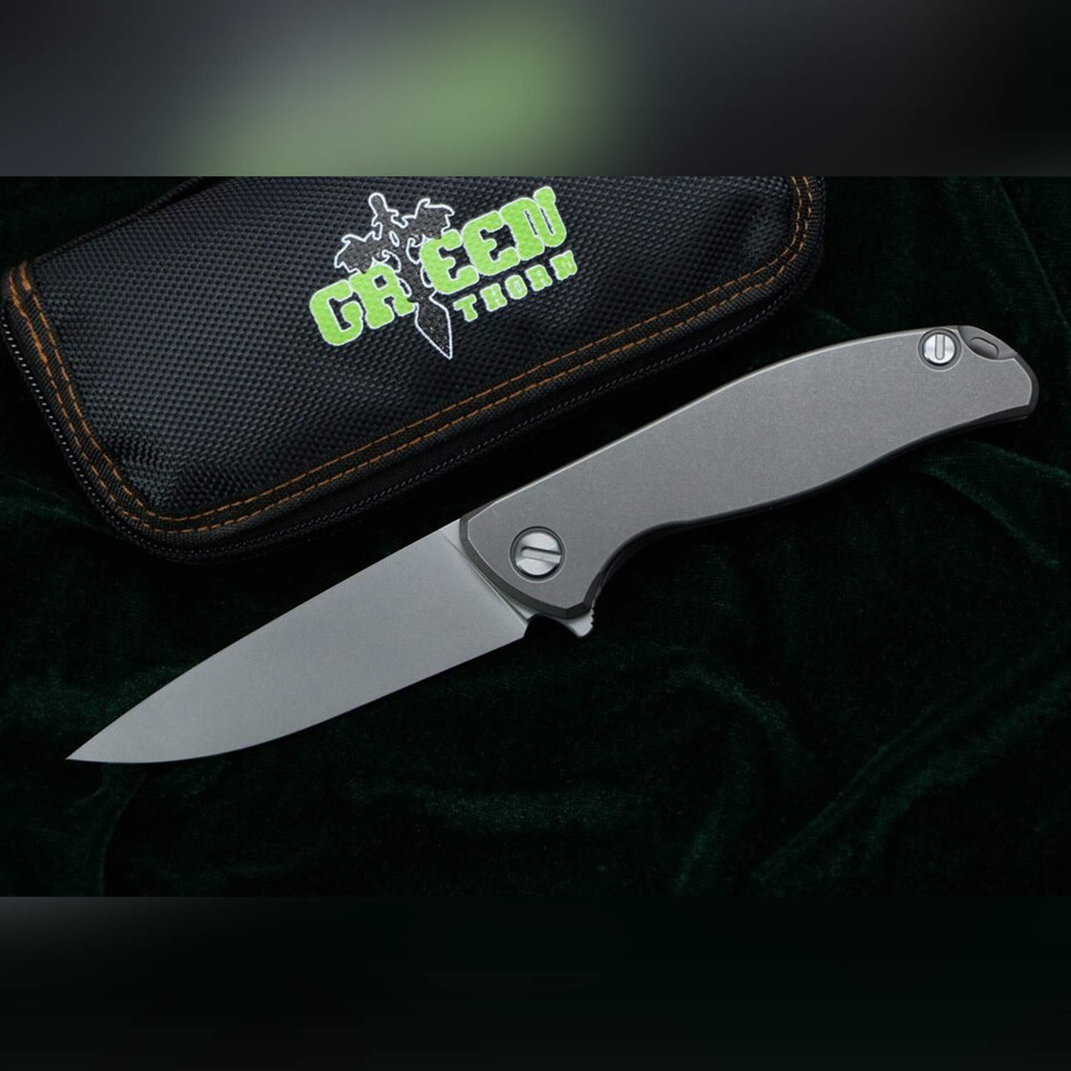 Green Thorn Flipper F95 K110 Folding Knife Survival Titanium G10 Tactical
