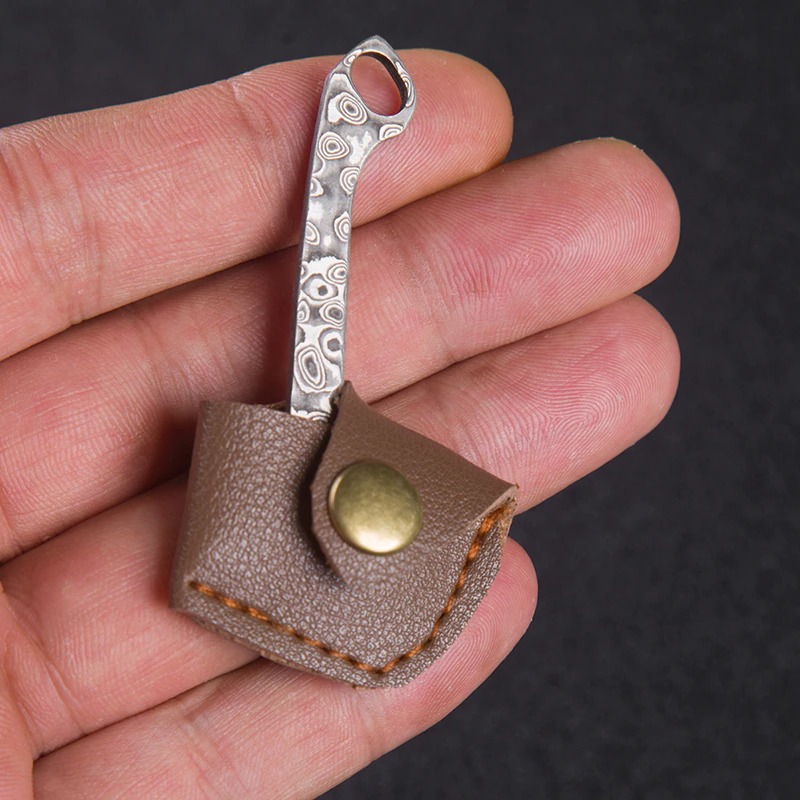 Miniature Axe Tomahawk Damascus Viking Tactical Small EDC