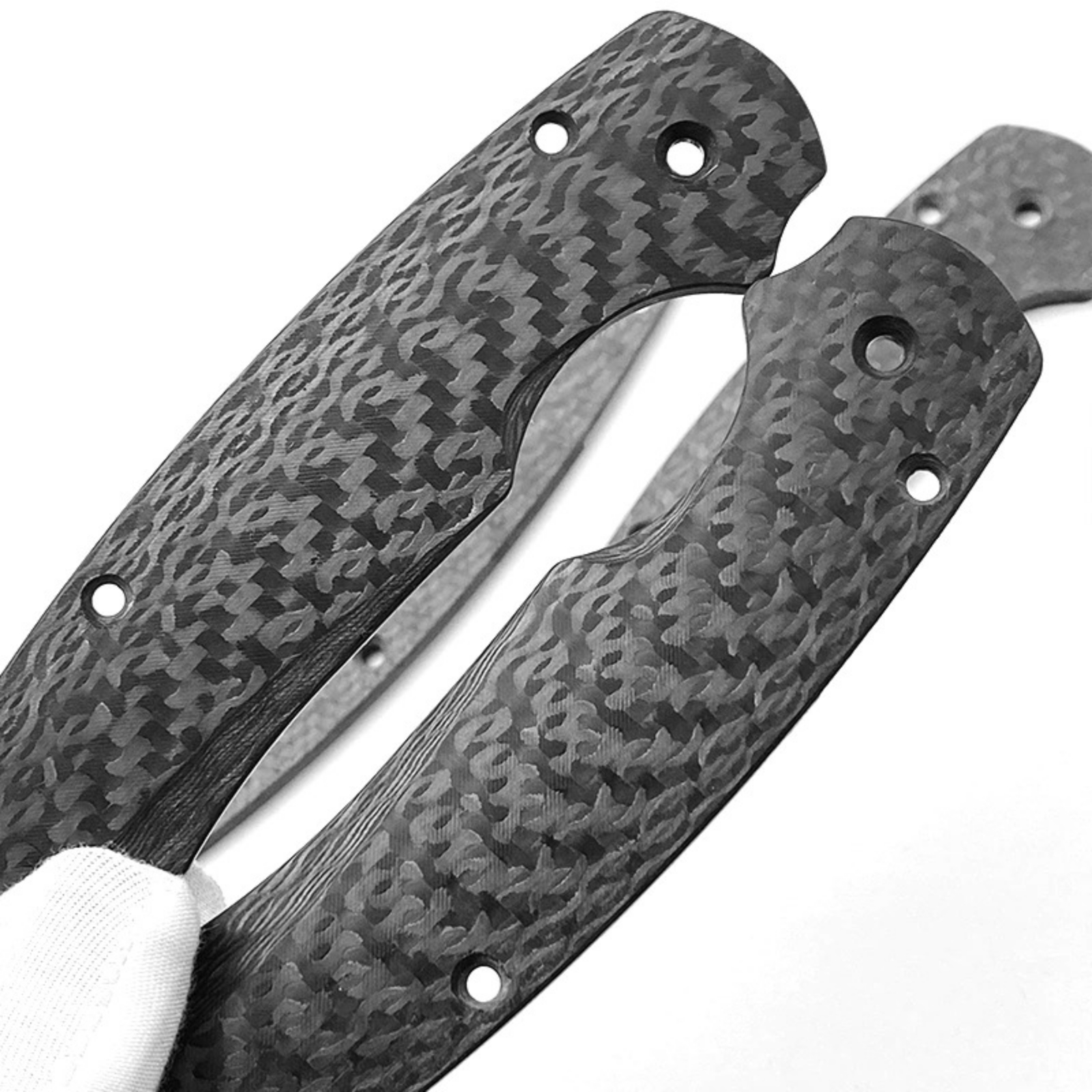 Spyderco Paramilitary 2 Para 2 C81 PM2 3K Carbon Fiber Grips Handle Grips