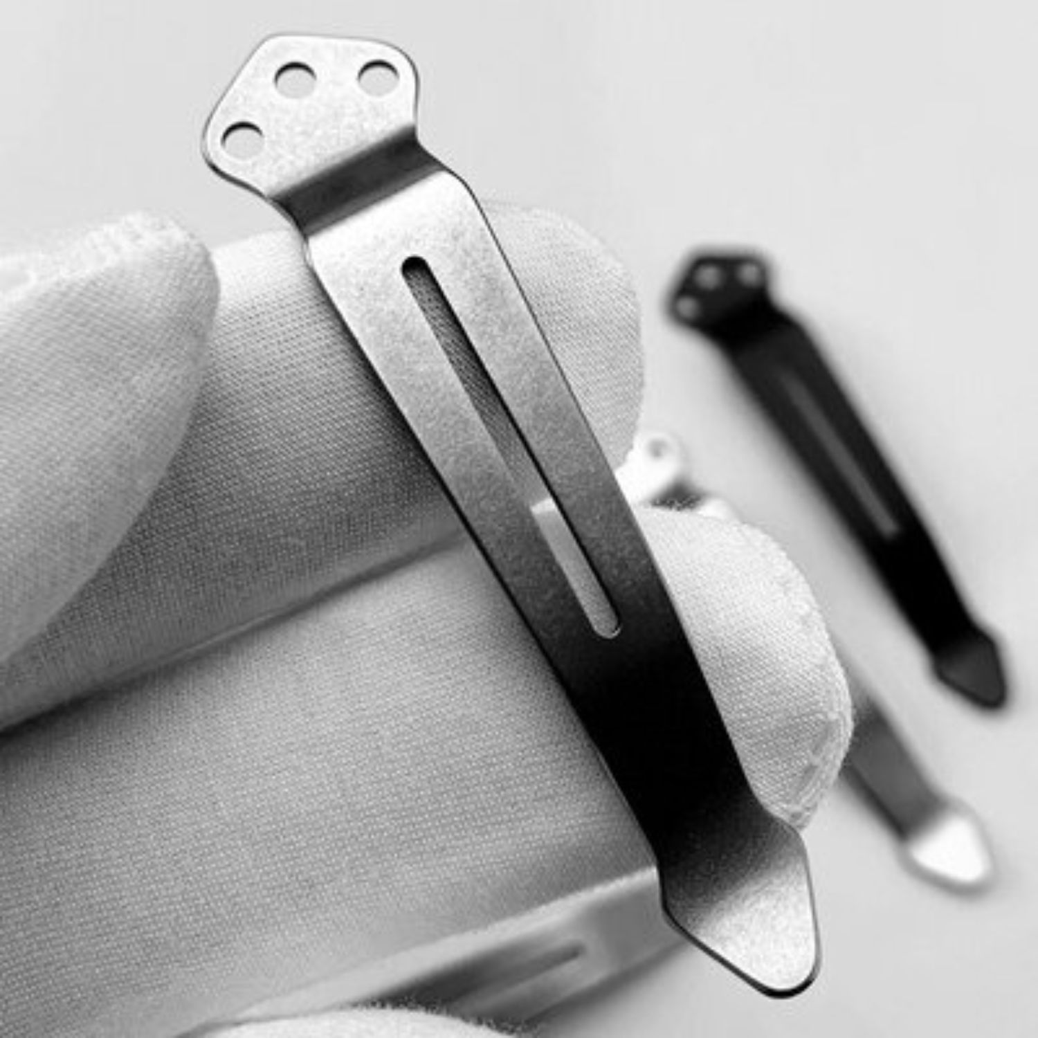 TC4 Titanium Alloy Butter 551 Back Pocket Knife Clip ZT for ZT0620 0630 ...