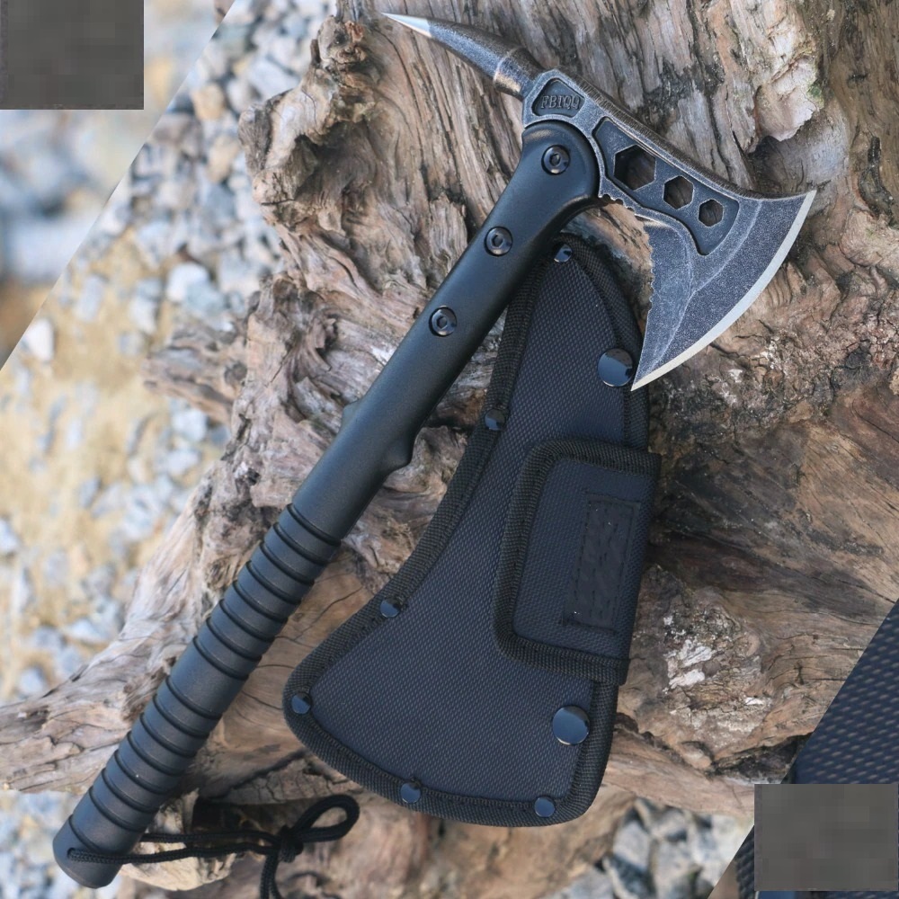 Ice Axe Tactical Tomahawk Viking Hatchet Bushcraft Tool Hand Ax