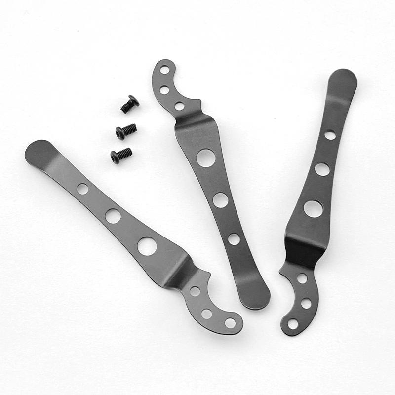 Back Clip Folding Knife Stainless Steel Pocket Clip Knife Making DIY Parts