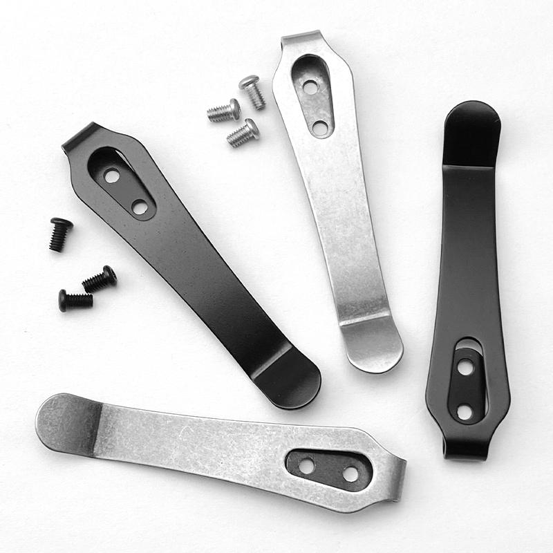 Folding Knife Clip Stainless Steel Back Pocket Knife Clip Making Knife ...