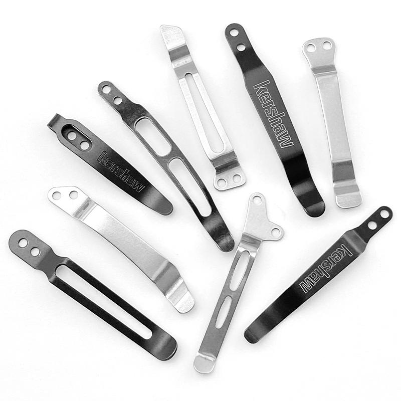 Folding Knife Clip Stainless Steel Back Pocket Knife Clip Making Knife ...