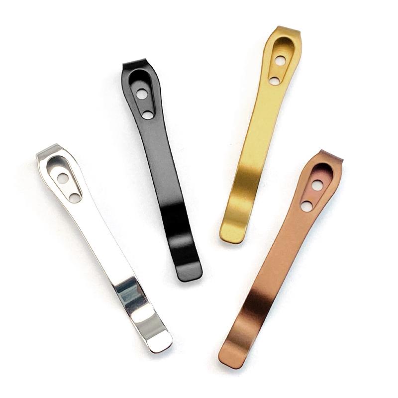 Pocket Clip Stainless Steel Folding Knife Back Clip Making Knife DIY Parts