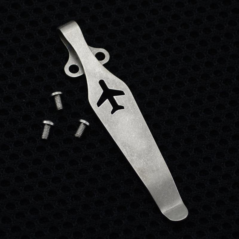 Universal AIrplane Back Clip Titanium Alloy Flap Pocket Knife Waist ...