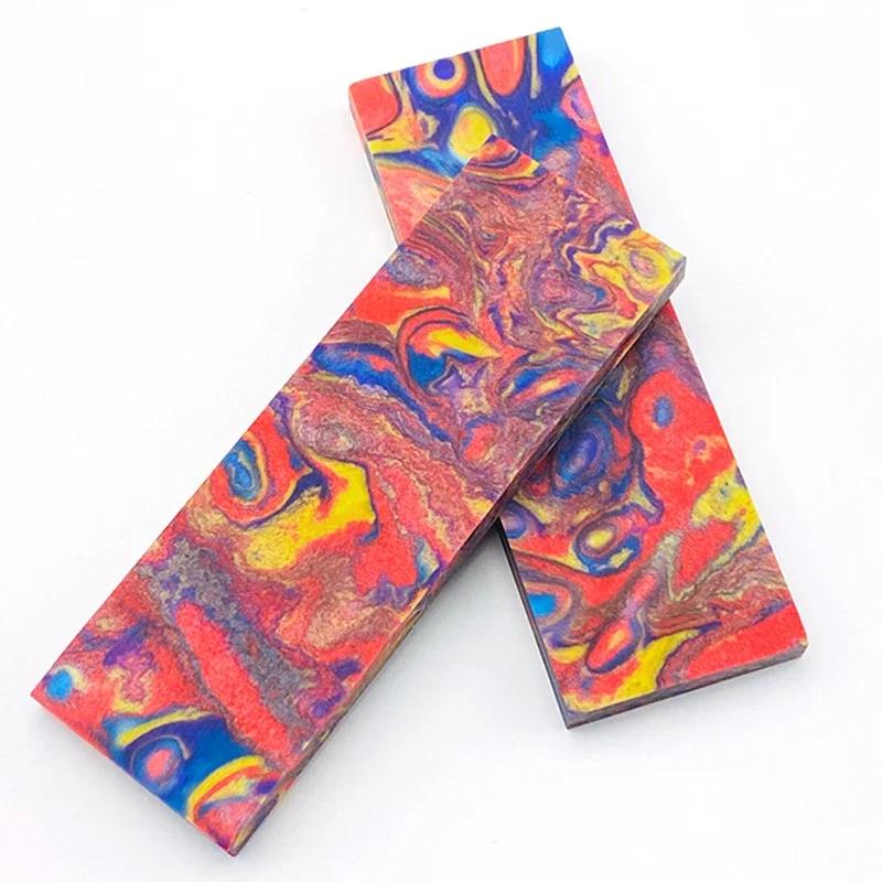 Hybrid Cast Resin Knife Handle Material Composite Color Patch Making DIY